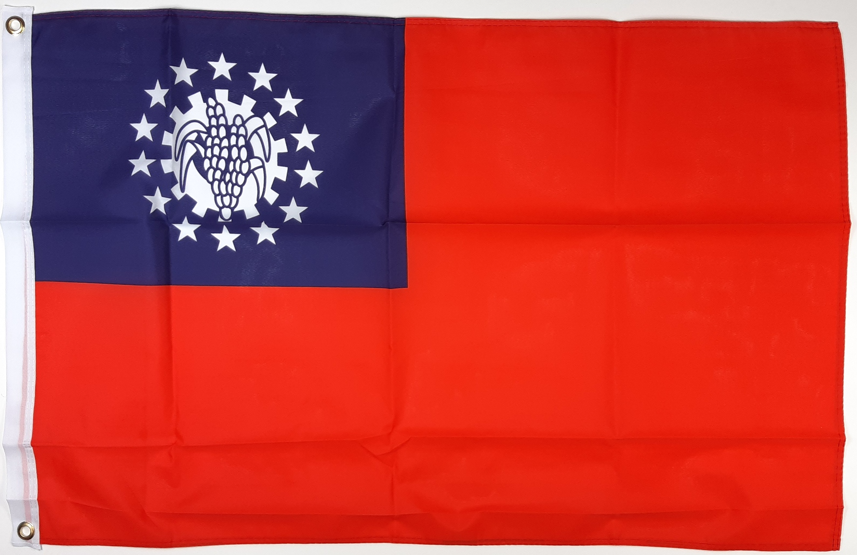 BURMA MYANMAR ÄLDRE FLAGGA, KÖP BURMA FLAGGOR 90X60CM